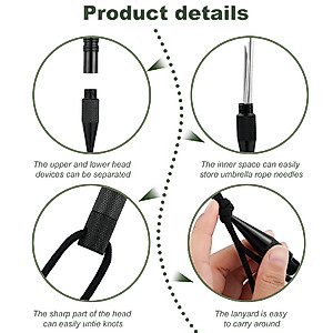 Tondiamo Paracord Bracelets Kit Paracord FID Set Adjustable Length Stainless Steel Lacing Needle DIY Craft Maker Tool 4 Inch to 13 Inch Weaving Knotters Tool for Jewelry Supplies Army Green