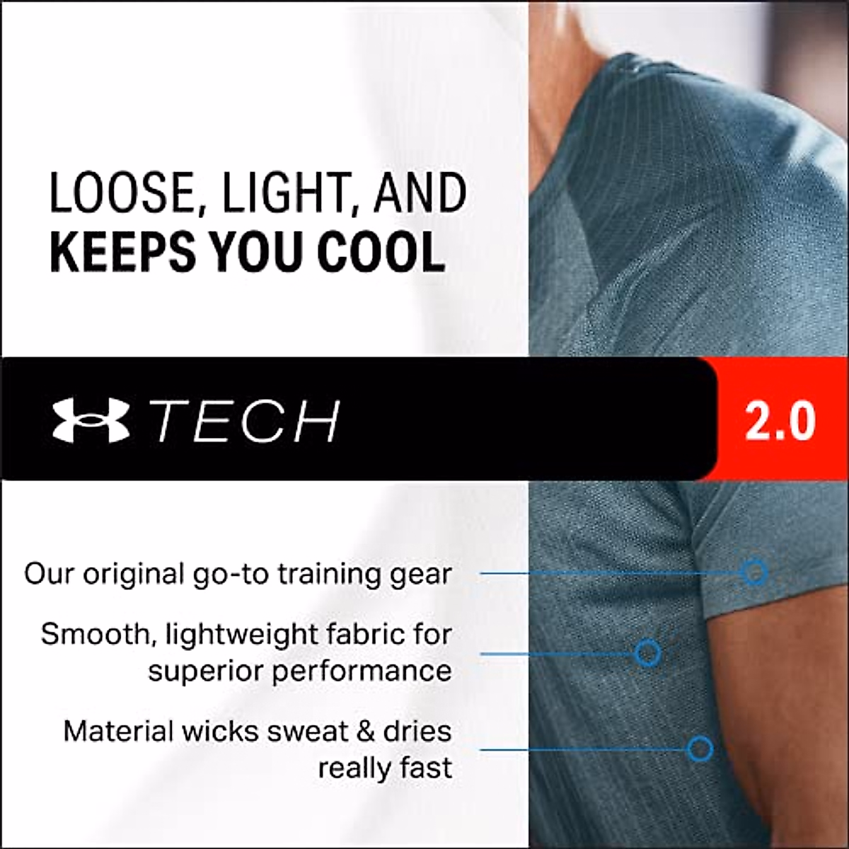 Under Armour Men's Tech 2.0 1/2 Zip-Up Long Sleeve T-Shirt , Carbon Heather (090)/Charcoal , 3X-Large Tall