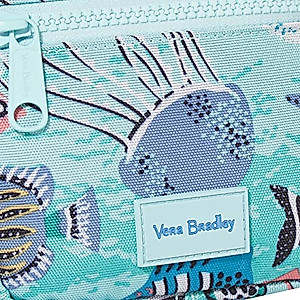 Vera Bradley Women's Recycled Lighten Up Reactive Convertible Belt Bag Sling Crossbody Bag, Paisley Wave Fish, One Size