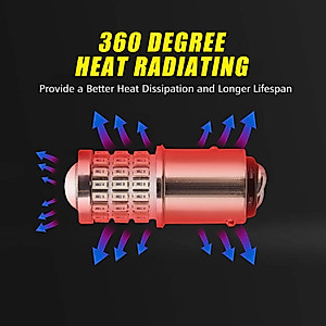 AUXLIGHT 2057 1157 2357 7528 2057A 1157A 2357A LED Bulbs Brilliant Red, Ultra Bright 57-SMD LED Replacement for Brake/Tail Lights, Blinker Lights, Turn Signal/Parking or Running Lights (Pack of 2)