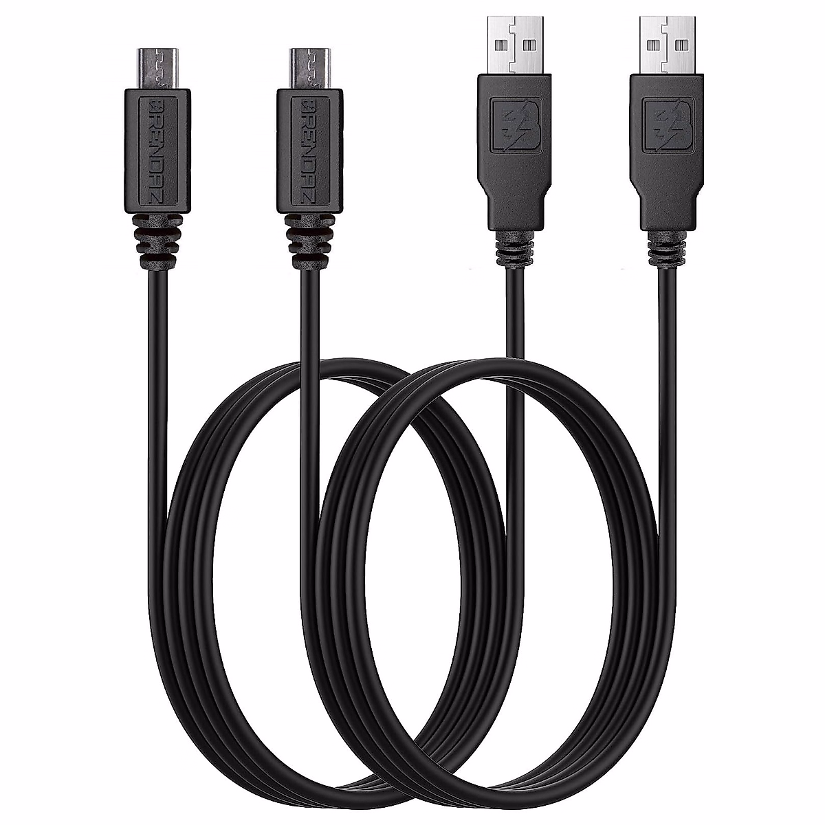 BRENDAZ (2 Pack) 15ft. USB Cable Power Cord Compatible with Blue Yeti Nano USB Mic, Blue Yeti X USB Microphone. (15-Feet)