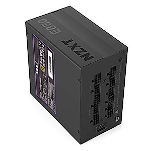 NZXT E850 - NP-1PM-E850A-US - 850-Watt ATX Gaming Power Supply (PSU) - Fully Modular Design - 80 Plus Gold Certified - Silent Operation - Digital Voltage and Temperature Monitoring - 10 Year Warranty