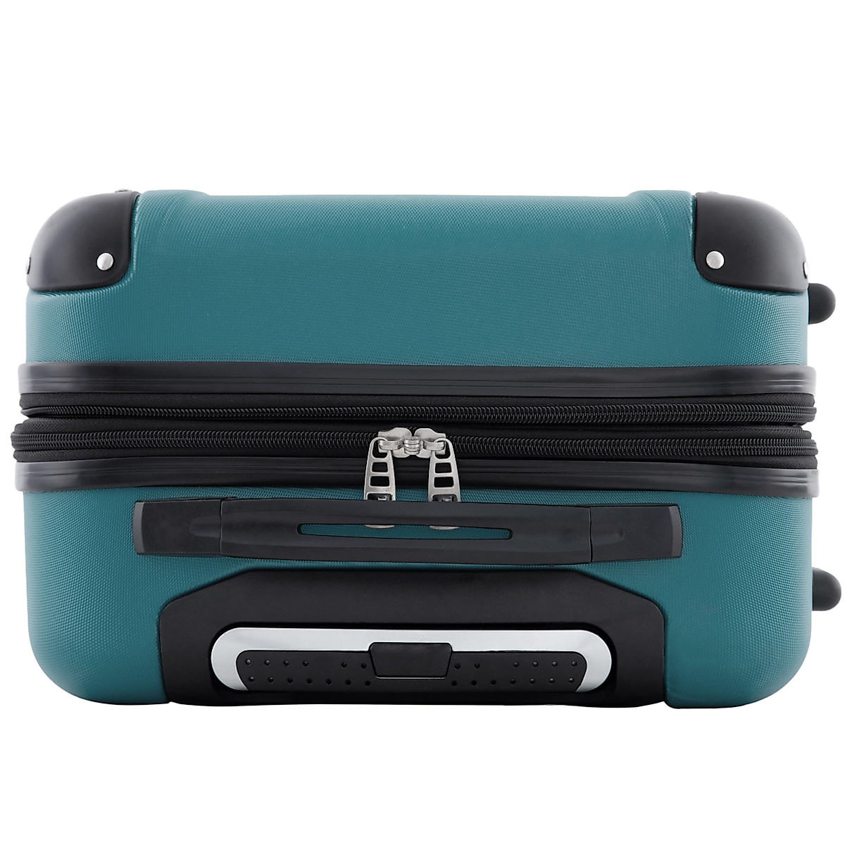 Travelers Club Chicago Hardside Expandable Spinner Luggage, Teal, 3 Piece Set