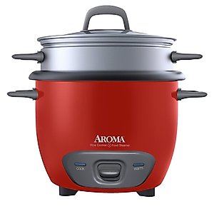 6 CUP RICE COOKER RED (Renewed)