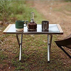 DOUBAO Original Aluminum Folding Camping Table Laptop Bed Desk Adjustable Outdoor Tables BBQ Portable Lightweight Simple Rain Proof