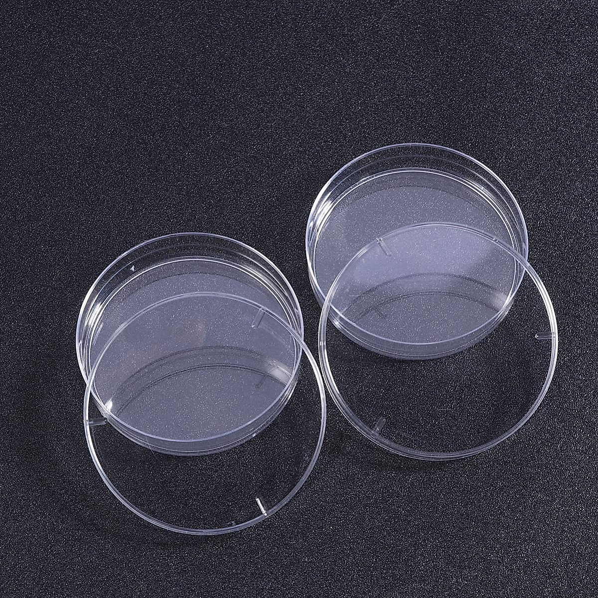 20 PCS 60mm Plastic Petri Dishes Culture Dishes with Lids