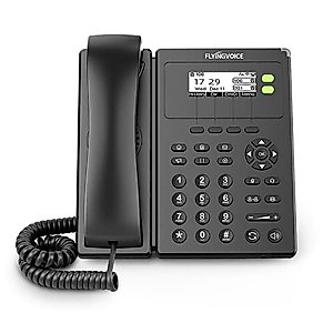 FLYINGVOICE FIP10P VoIP Phone POE SIP Phone 2 sip Lines Bussiness IP Phone Power Adapter Included Support WiFi
