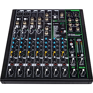 Mackie ProFX10v3 10-Channel Unpowered Mixer USB Bundle with Waveform OEM DAW, 4x Mophead 10-Foot TRS Cable, 4x 10-Foot XLR Cable, 2x 1/4" to 3.5mm Adapter, 10x Cable Ties and Microfiber Cloth