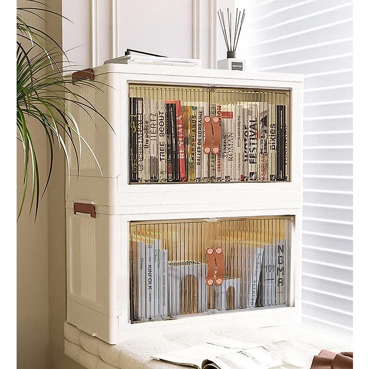 Altreeak 40 Qt Plastic Storage Bin Organizers 3 Layer | Foldable Storage Box | Storage Bins with Lids | Stackable Storage Bins