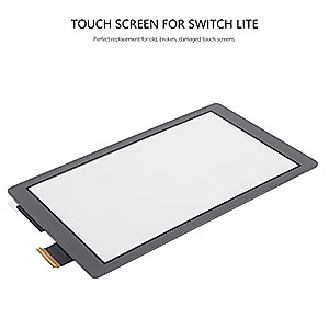 Replacement Glass Screen, Safe and Durable Game Console Repair Parts Perfect Replacement Screen for Switch Lite Console for Game Console(Black)