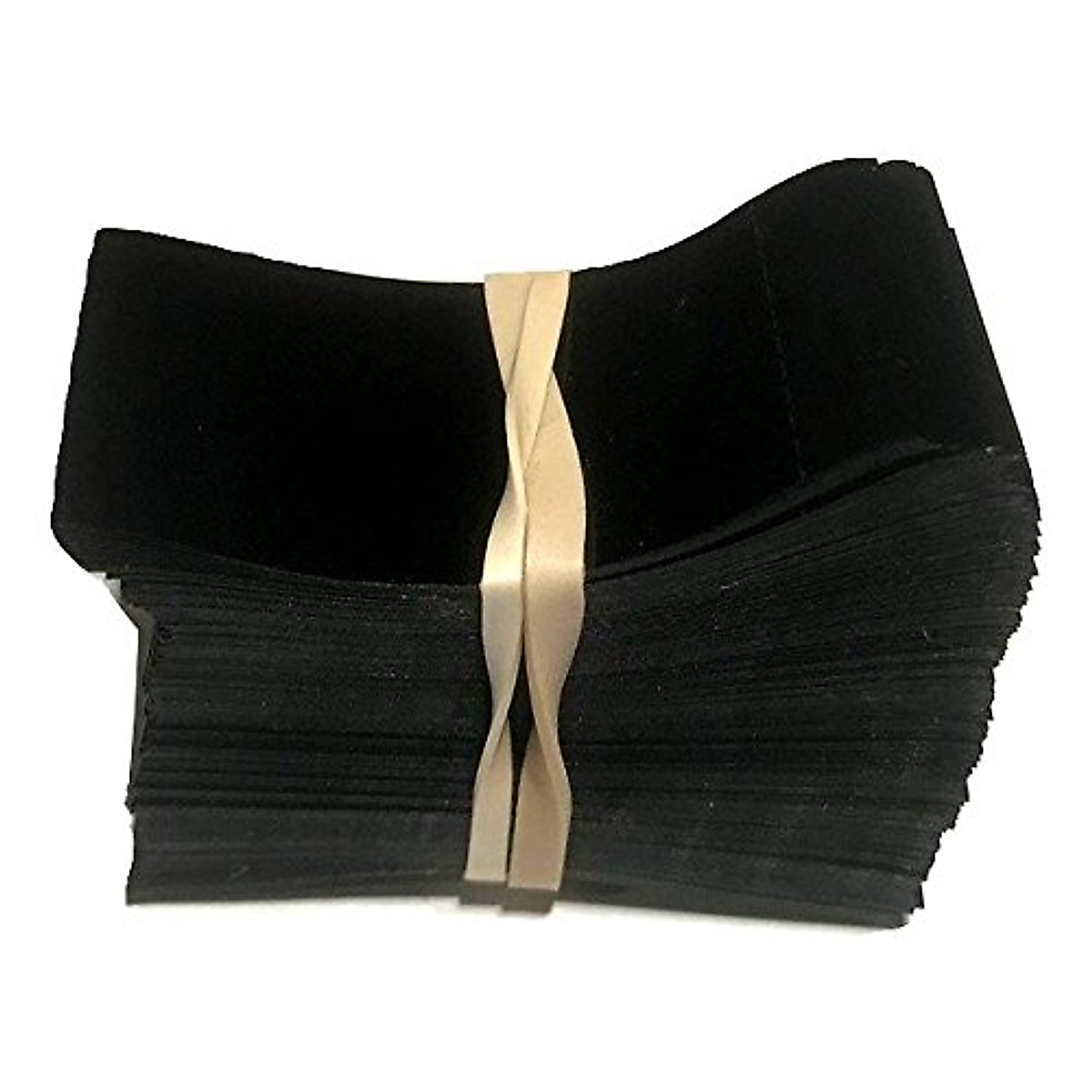 45 x 23 mm BLACK Perforated Shrink Band for Liquid Bottles of Many Types Fits 3/4" to 1" Diameter - Pack of 250