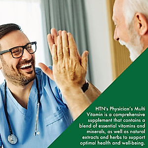Health Thru Nutrition Physician's Multi-Vitamin Complex | 60 Plus Vital Nutrients Formula Including CoQ-10, Glutathione, NAC, ALA, Lutein and More | Complete Wellness Support (Pack of 90)