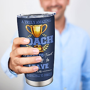 Noxulie Coach Gifts Tumbler 20oz - Soccer Coach Gifts - Best Coach Gifts Ideas - Coach Gifts For Men Women - Cheer Coach Gift - Football Coach Gifts Cup - Basketball Coach Gifts Tumbler - Coach Gift