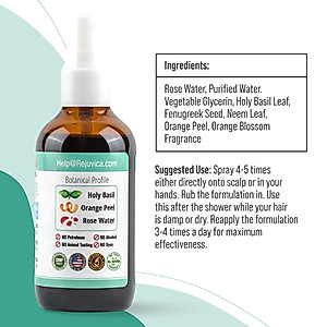 BetterScalp - Natural Itchy Scalp Support Formula - Nature Based Liquid and Gentle, Soothing Formulation - Rose Water, Holy Basil, Neem & More!