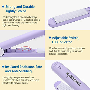 Mini Bag Sealer Heat Seal Kitchen Gadgets, Food Sealer Bag Re-sealer for Food Storage, Handheld Heat Sealer for Chips Bag, Foil Bag, Mylar Bags, Color Street Nails Strips with Storage Case- Purple