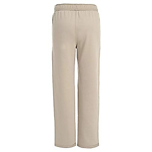 IZOD boys School Uniform Sensory-friendly Knit Pants, Khaki, 10 12 US