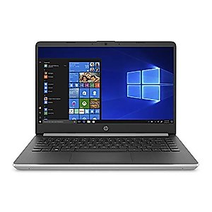 HP 14-Inch Laptop, 10th Gen Intel Core i3-1005G1, 4 GB SDRAM, 128 GB Solid-State Drive, Windows 10 Home in S Mode (14-dq1010nr, Silver)