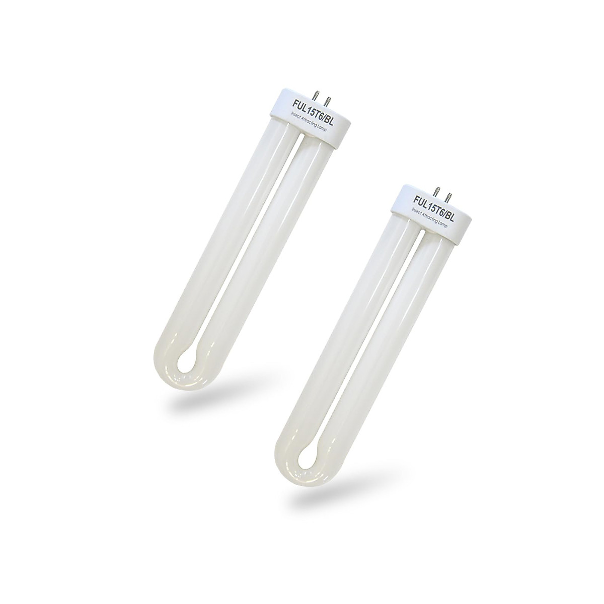 15W BF35 Replacement Black Light Bulb Compatible for Flowtron BK-15D, BF-35C,Stinger U/V15, FP15, TZ15, BB-15WHT,U Shaped Twin Tube Bulb for T6 T8 T9，FUL15W-BL-2 Pack