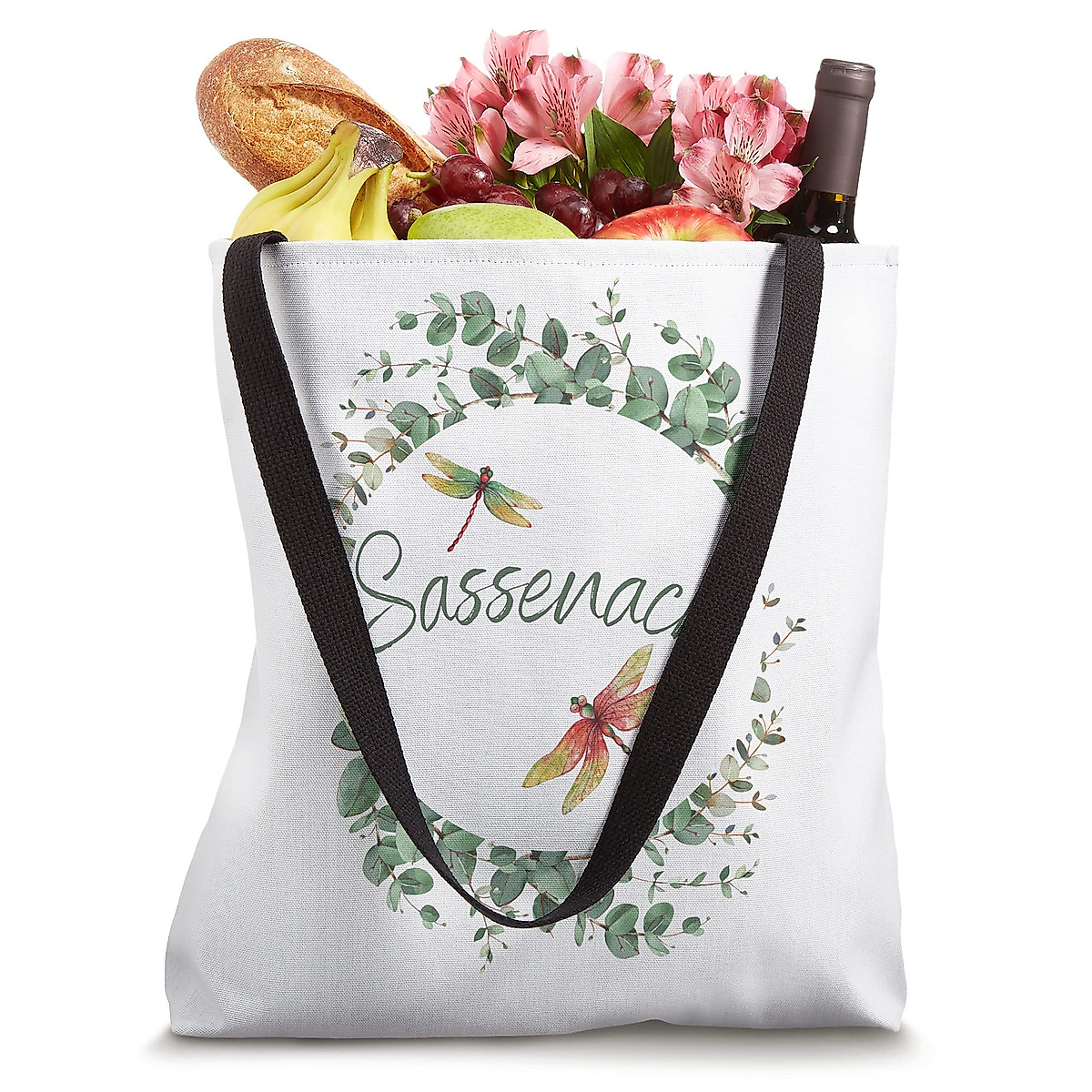 Sassenach Dragonfly 1743 Eucalyptus Boho Tote Bag