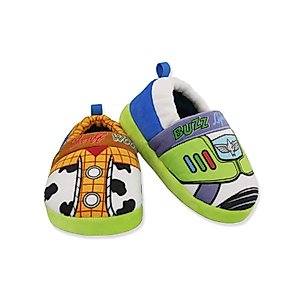 Disney Toy Story Sheriff Woody Buzz Lightyear Little Boys Aline Slippers (Multicolor, 13-1 M US Little Kid)