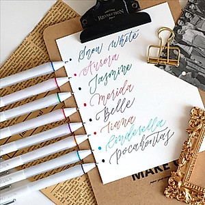 WRITECH Gel Ink Retractable Pens: Assorted Colors Ink 0.7mm Medium Point Pen Set, Smooth Writing Multi Colored No Bleed Pens Bulk for Journaling 8ct