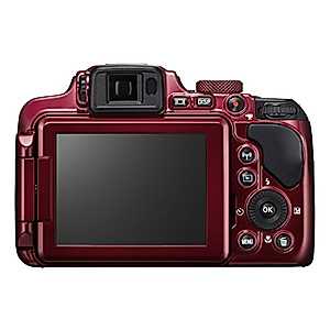 Nikon COOLPIX P610 Digital Camera with 60x Optical Zoom and Built-In Wi-Fi (Red)