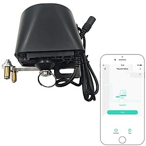 Smart Water Valve, YoLink 1/4 Mile Super Long Range LoRa Enabled Smart Water Gas Valve Shutoff Timer Automatic Sprinkler Controller Compatible with Amazon Alexa Google Assistant, YoLink Hub Required