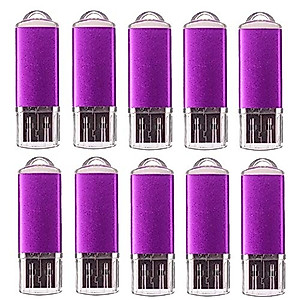 (100 Pack) USB 2.0 Flash Drive Thumb Pen Drive | Color Choose (256MB, Purple)