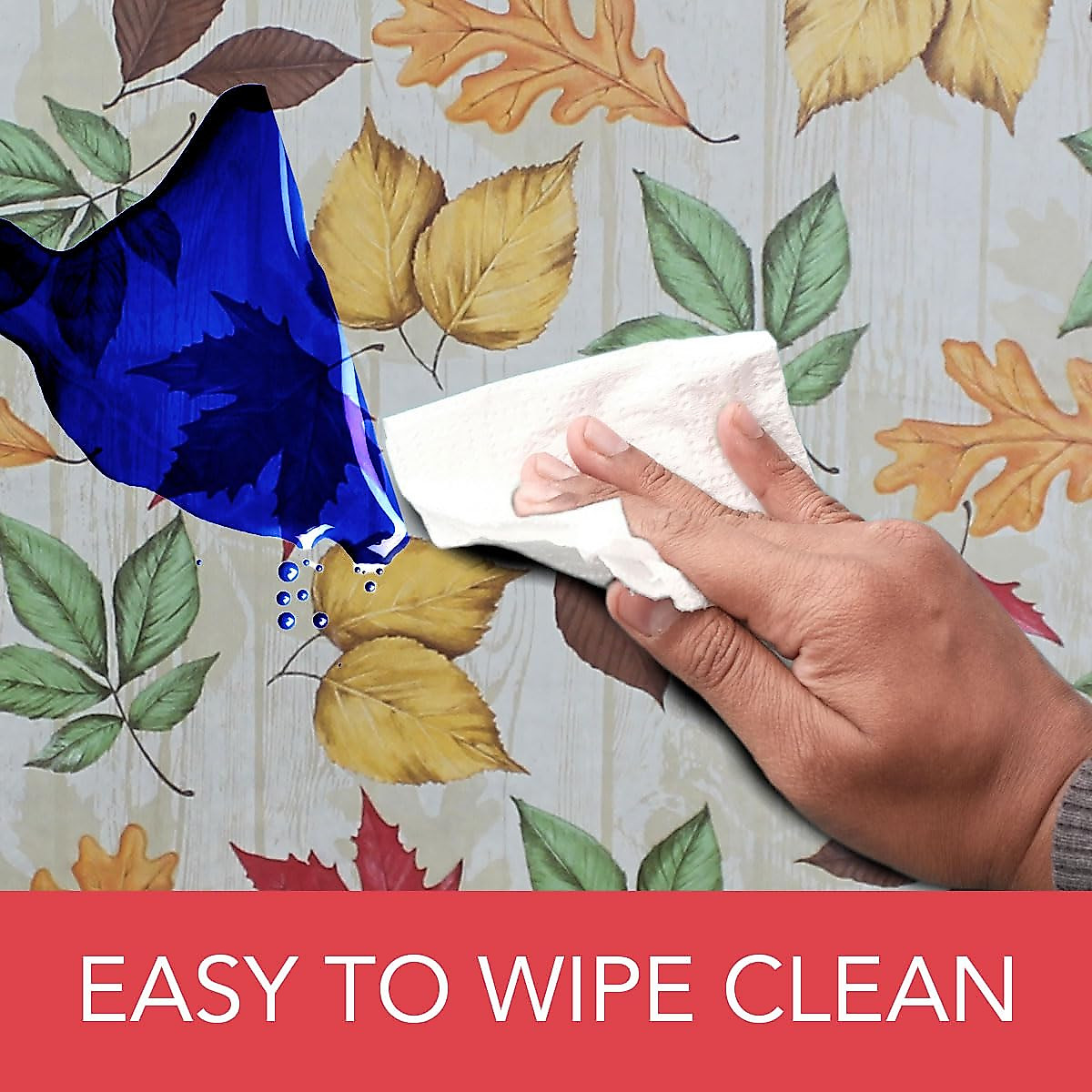 Covers For The Home Deluxe Elastic Edged Flannel Backed Vinyl Fitted Table Cover - Quilted White Pattern - Round Oblong Oval - Fits Tables up to 48" W x 68" L