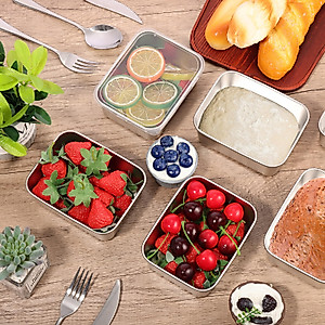 Wensdr 6 Pack Pizza Dough Proofing Box with Lid,Stackable Stainless Steel Pizza Dough Proofing Containers,Homemade Dough Proofing Box,Pizza Dough Box,Pizza Proofing Box,Bread Proofing Box