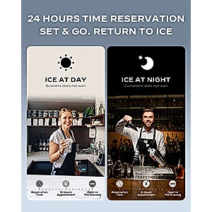 Silonn Commercial Ice Maker Machine, Creates 100lbs in 24H, 33lbs Ice Storage Capacity, Stainless Steel Freestanding Ice Maker with Auto Self-Cleaning for Home Office Bar Parties (SLIM11)