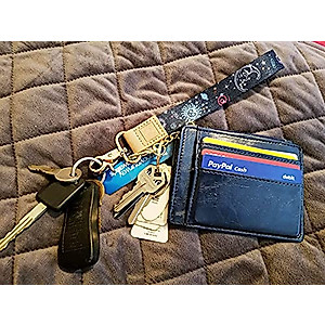 DQL wrist key lanyard, Bohemian key chain wristlet hand lanyard key wrist strap, keychain short key lanyard, car key holder for women(Cute)