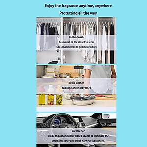 Generic Odor Remover Machine for Smoke Smell, Smoke Odor Remover, Odor Remover for Smoke Smell, Ultimate Odor Remover for Home, Car, Refrigerator, Shoe Cabinet, 11.5*11.5*4.3cm, White