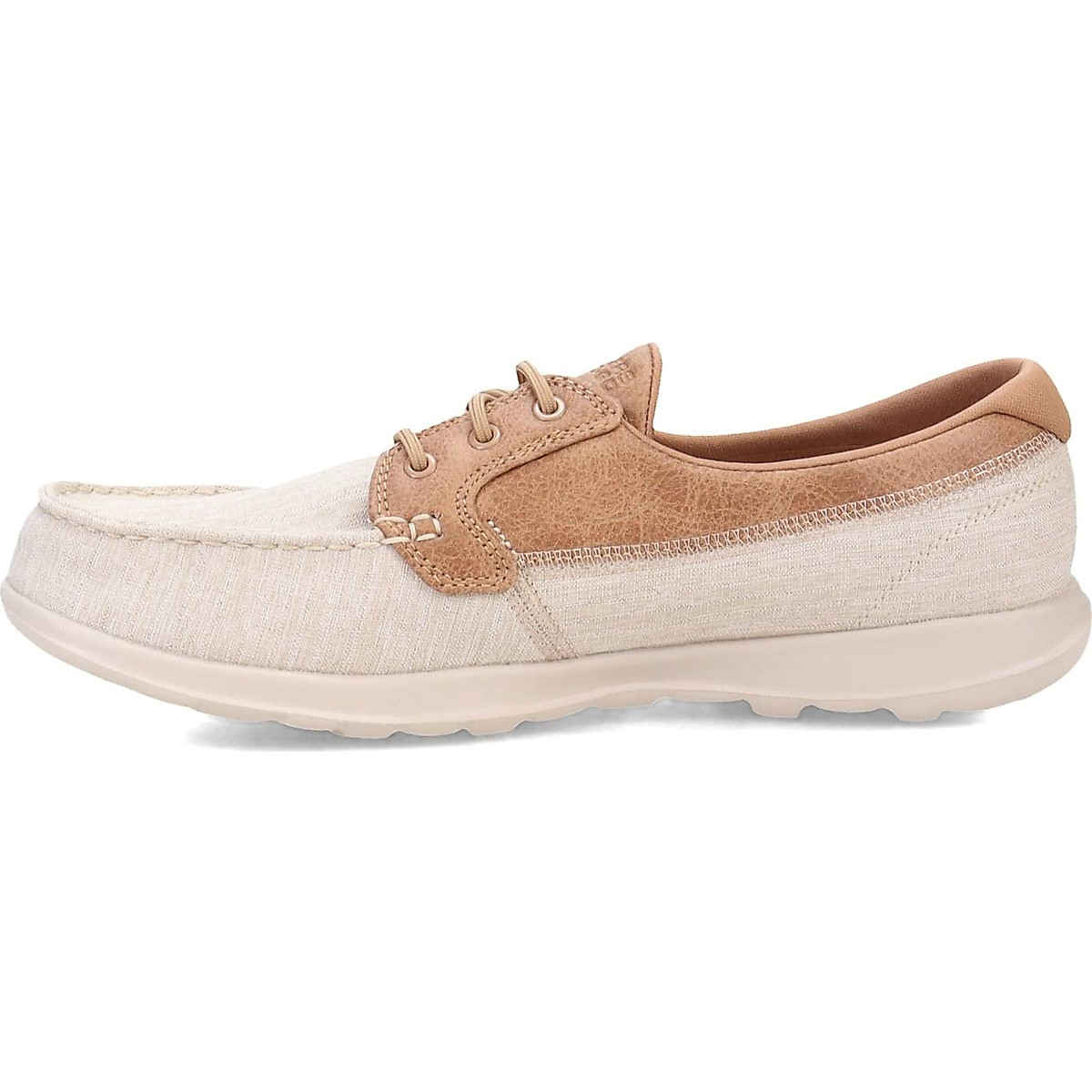 Skechers womens Boat Shoe, Natural, 8.5 US