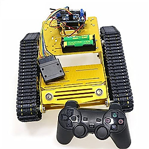 WAAZI PS2 Handle Remote Control Intelligent Robot Tank car Chassis (Color : Joystick Control Kit Only)