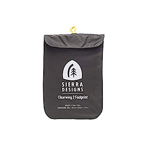 Sierra Designs Clearwing 2 Footprint Lightweight, WR/PU1800mm, Fitted Ground Camping Tarp Designed for The Clearwing 2 Person Tent