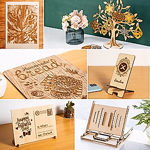 xTool Selected Mahogany Plywood 30 PCS, 1/8" Thin Wood Sheets 12" x 12" A/B Grade Mahogany Wood for Crafts, Laser Cutting & Engraving, Unfinished Wood Pieces for Crafts & for DIY Decorations