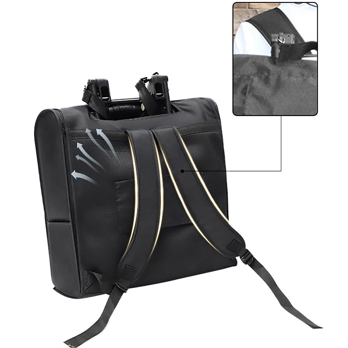 ROMIRUS Baby Stroller Travel Bag Compatible for Babyzen YOYO/YOYO+/ YOYO2, Durable and Lightweight Stoller, Padded Stroller Storage Bag with Backpack Straps for Airport Gate Check