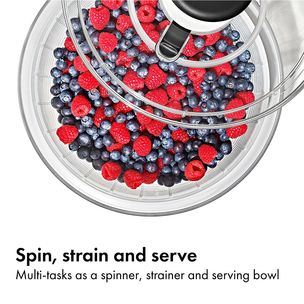 OXO Good Grips Large Salad Spinner - 6.22 Qt., White