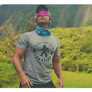 Crazy Dog Men's Short Sleeve Crew Neck T-Shirt Dark Heather Grey S