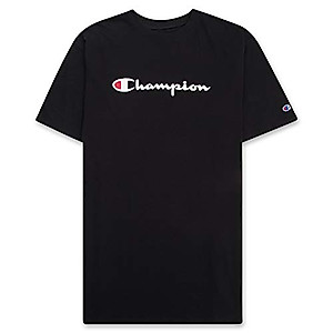 Champion Big and Tall Shirts for Men – 2 Pack Graphic Mens Big and Tall T-Shirts Black Red