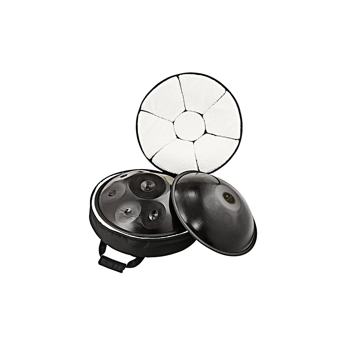 Handpan Drum with Soft, Pure Melodic Tones for Meditation, ASMR, Sound Therapy and Yoga — MADE IN COLOMBIA — Hand Hammered Steel, 2-YEAR WARRANTY