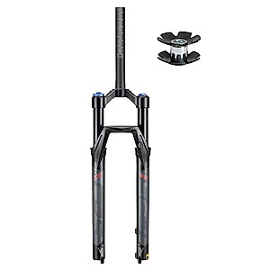 LvTu Mountain Bike Suspension Fork 26 27.5 29 Inch, Magnesium Alloy with Expander Plug Accessories (Color : Manual Lockout, Size : 27.5 inch)