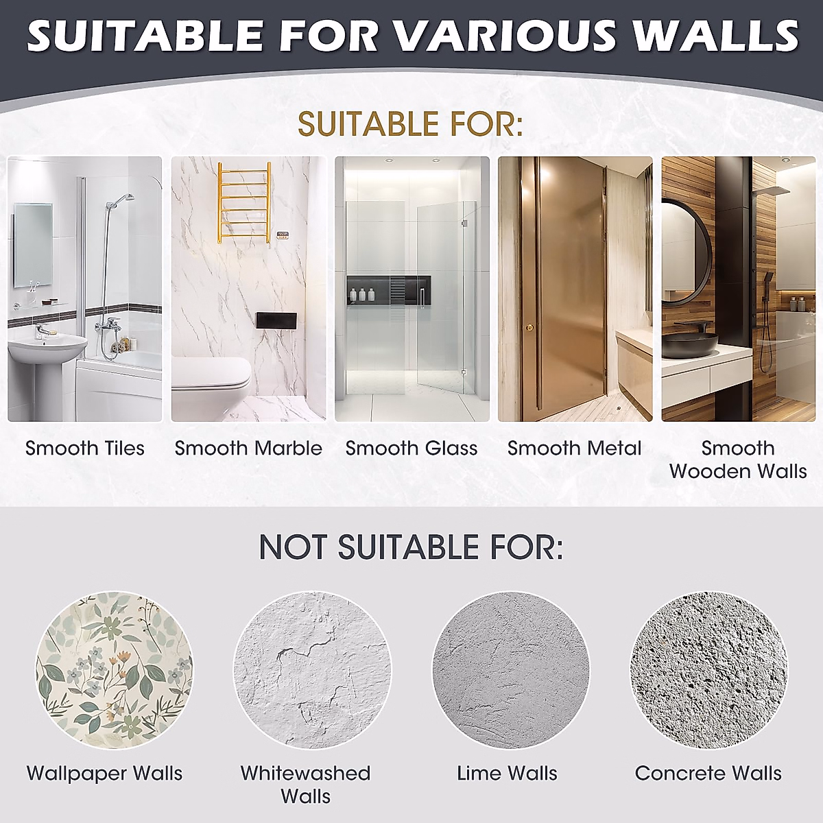 Corner Shower Caddy 7 Pack, Adhesive Stainless Steel Corner Shower Caddy, Shower Organizer Shower Rack with Holders & Shower Squeegee, Shower Shelves Storage Bathroom Organizers and Storage, Black