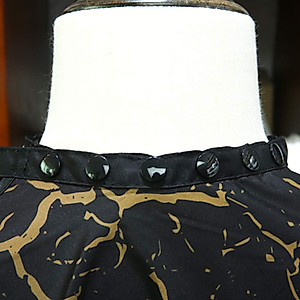 BARBER PRO Barber Cape, Hair Cutting Cape with Snap Closure, Professional Salon Polyester Cape, Barber Hairdressing Cape - Waterproof Adjustable Snap for Hairstylists, 50 x 60 inches (Gold)