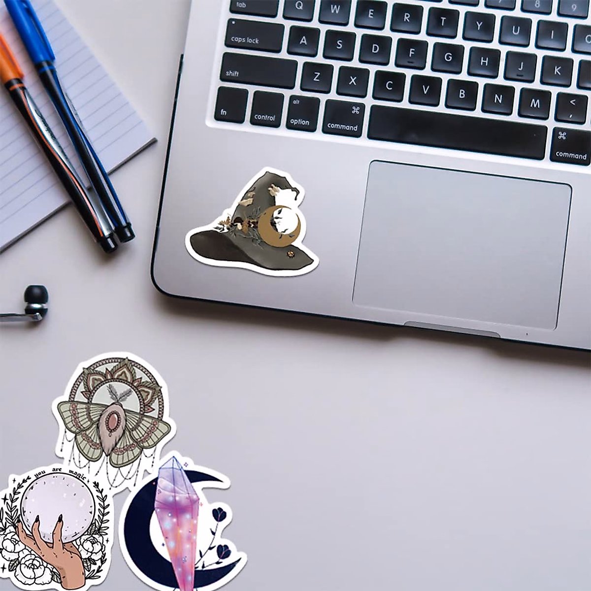 MKZ 200PCS Boho Witchy Apothecary Stickers Witch Sticker Tarot Goth Waterproof Toy Decals for Kid Girl Gift,(FE081FE082GT146GT147)