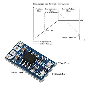 SD05CRMA 4.4-6.5V Input Solar Panel Dedicated Charging Module LiPo Li-ion Lithium Battery Controller Module(without Pin)