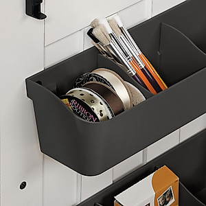 Sauder Folding SewingTable & Craft Cart Storage Cabinet, in Soft White