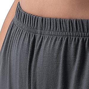 Fruit of the Loom Women's Sleeve Tee and Short 2 Piece Sleep Set, Soft Grey, X-Large