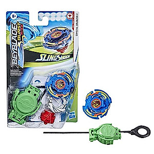 BEYBLADE Burst Rise Slingshock Crystal Dranzer F Starter Pack - Right-Spin Battling Top Toy and Right/Left-Spin Launcher, Ages 8 and Up